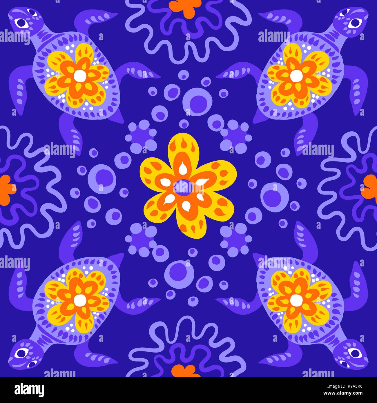 Mexican talavera ceramic tile pattern Stock Vector Image & Art - Alamy