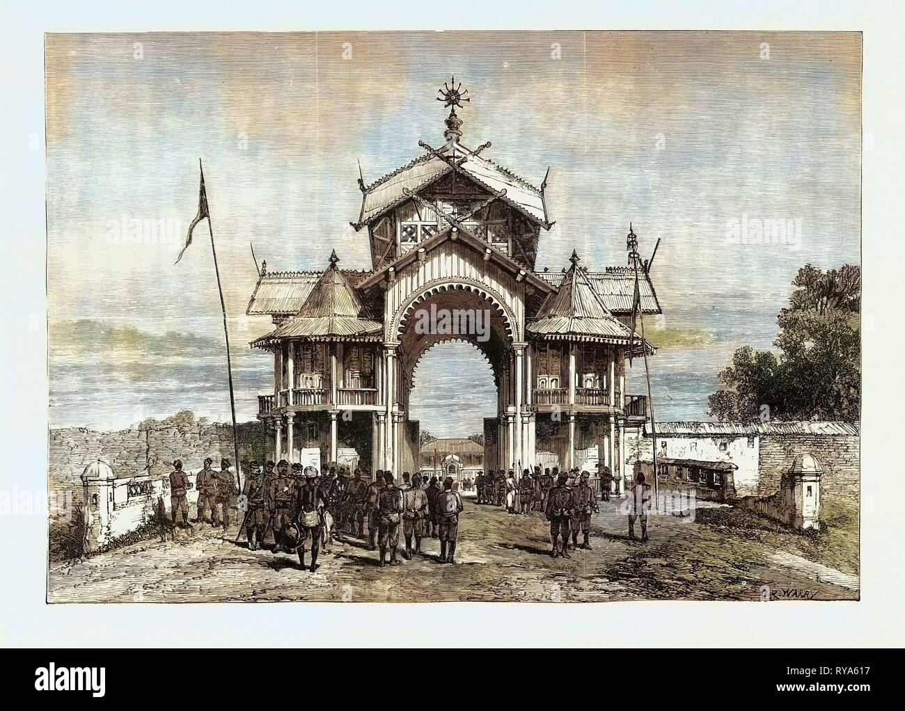 The Manipur Outrage: Palace Gates Where Mr. Quinton and Others Were ...