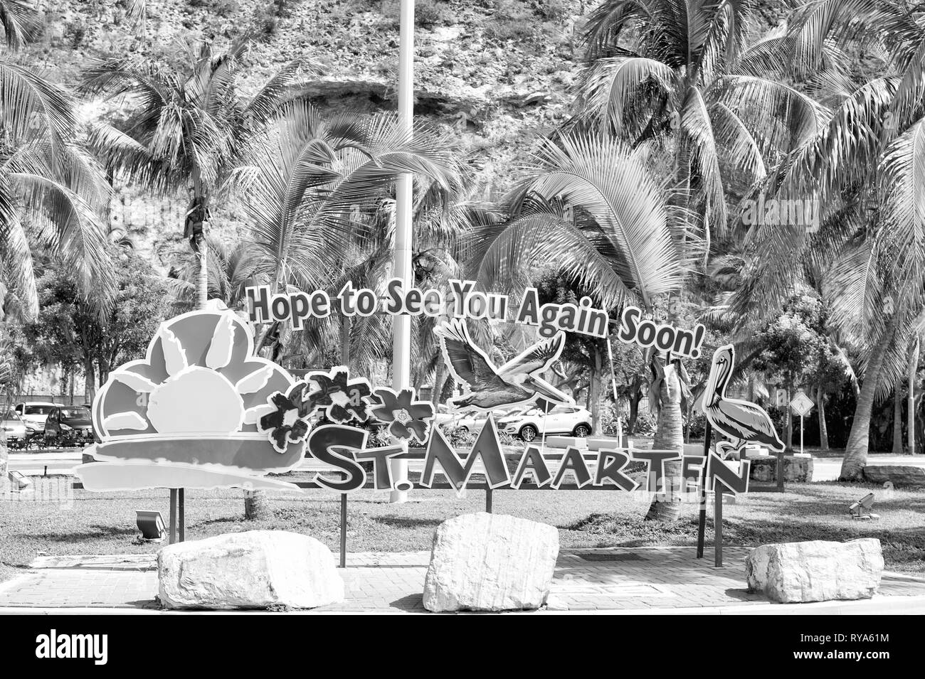 Welcome st maarten sign hi-res stock photography and images - Alamy