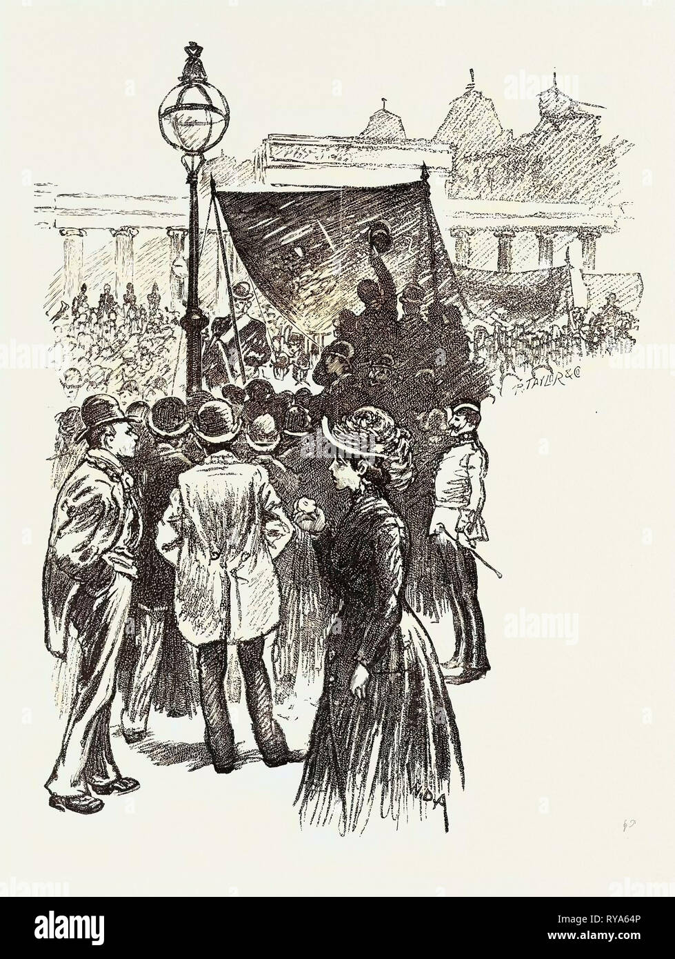 At the Great Labour Demonstration in Hyde Park: The Procession Entering ...