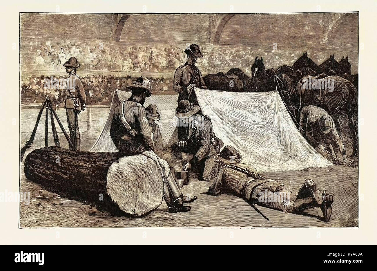 The Victoria Rifle Volunteers from Melbourne at the Military Tournament ...