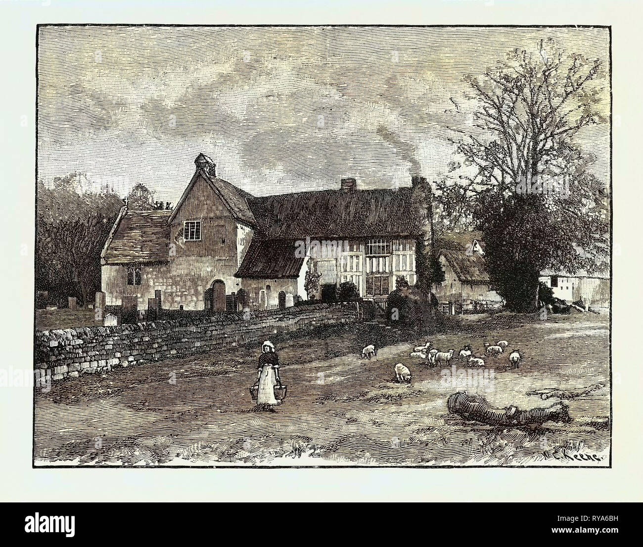 Deepdale Church and Old Guest House, from the North Stock Photo - Alamy