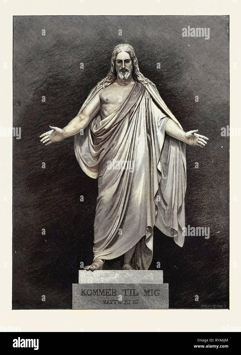 Thorwaldsen's Statue of the Saviour. Karl Albert Bertel Thorvaldsen ...