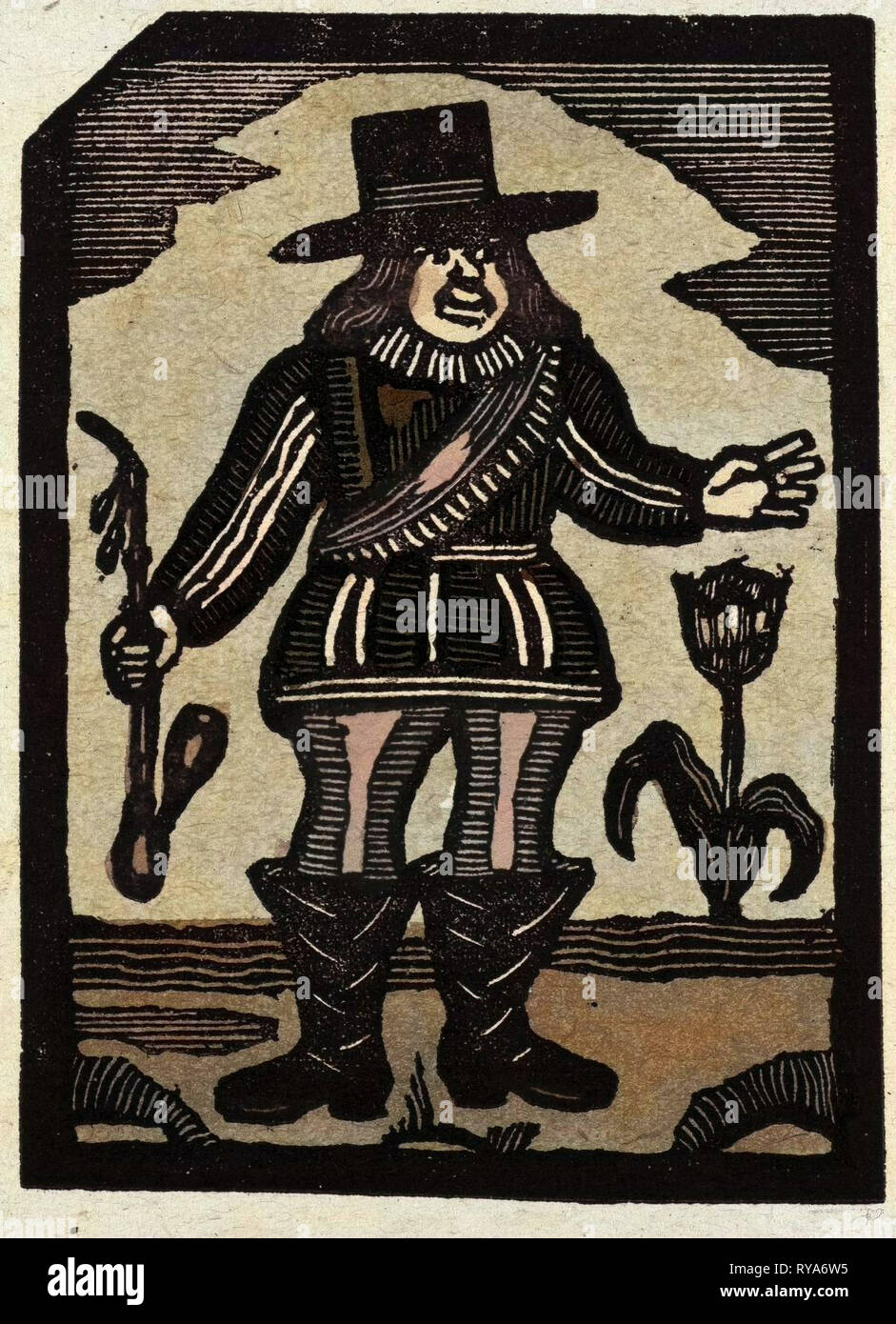 Illustration of English Tales Folk Tales and Ballads. A Man with a Pipe ...
