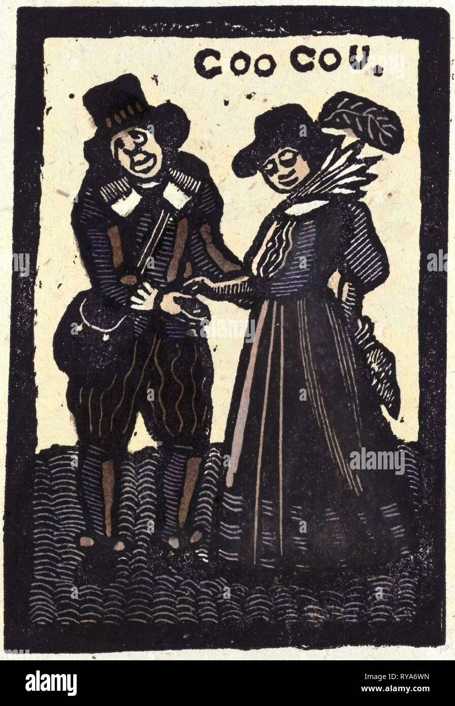 Illustration of English Tales Folk Tales and Ballads. A Man and a Woman ...