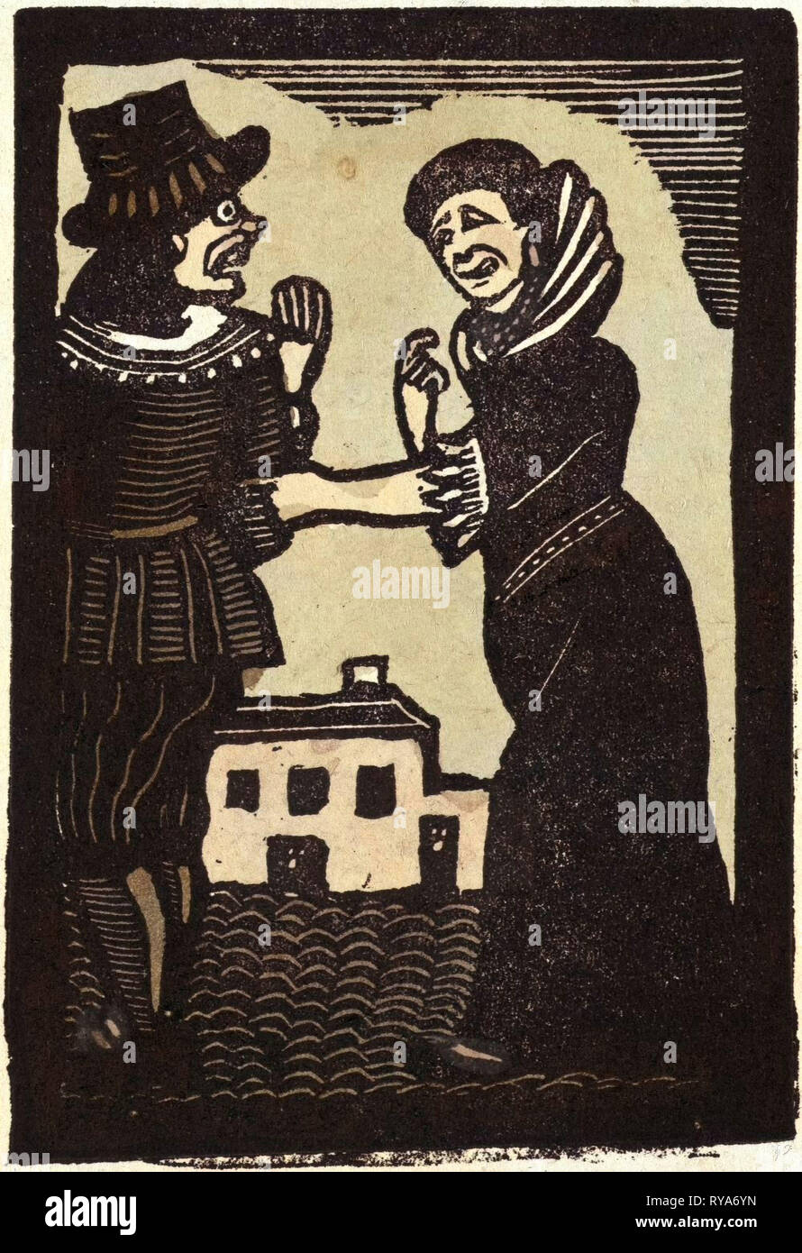 Illustration of English Tales Folk Tales and Ballads Stock Photo - Alamy