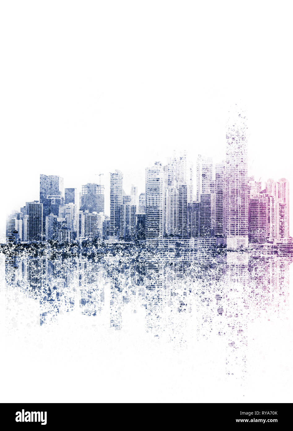 Cityscape illustration skyline hi-res stock photography and images - Alamy