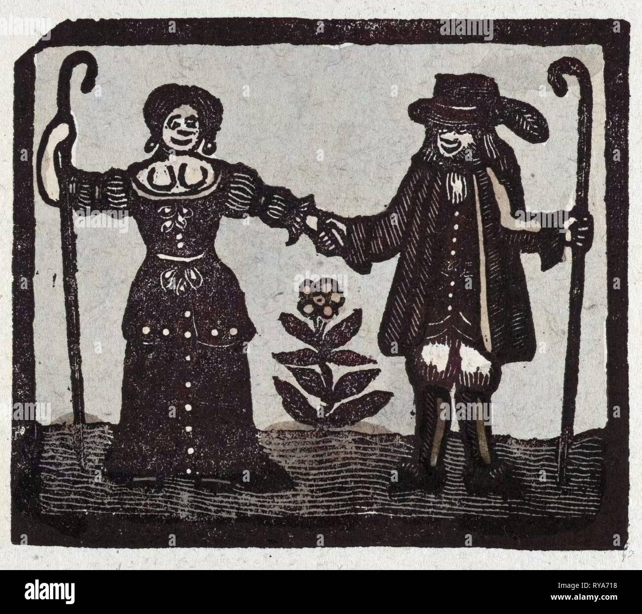 Illustration of English Tales Folk Tales and Ballads. A Man and a Woman ...