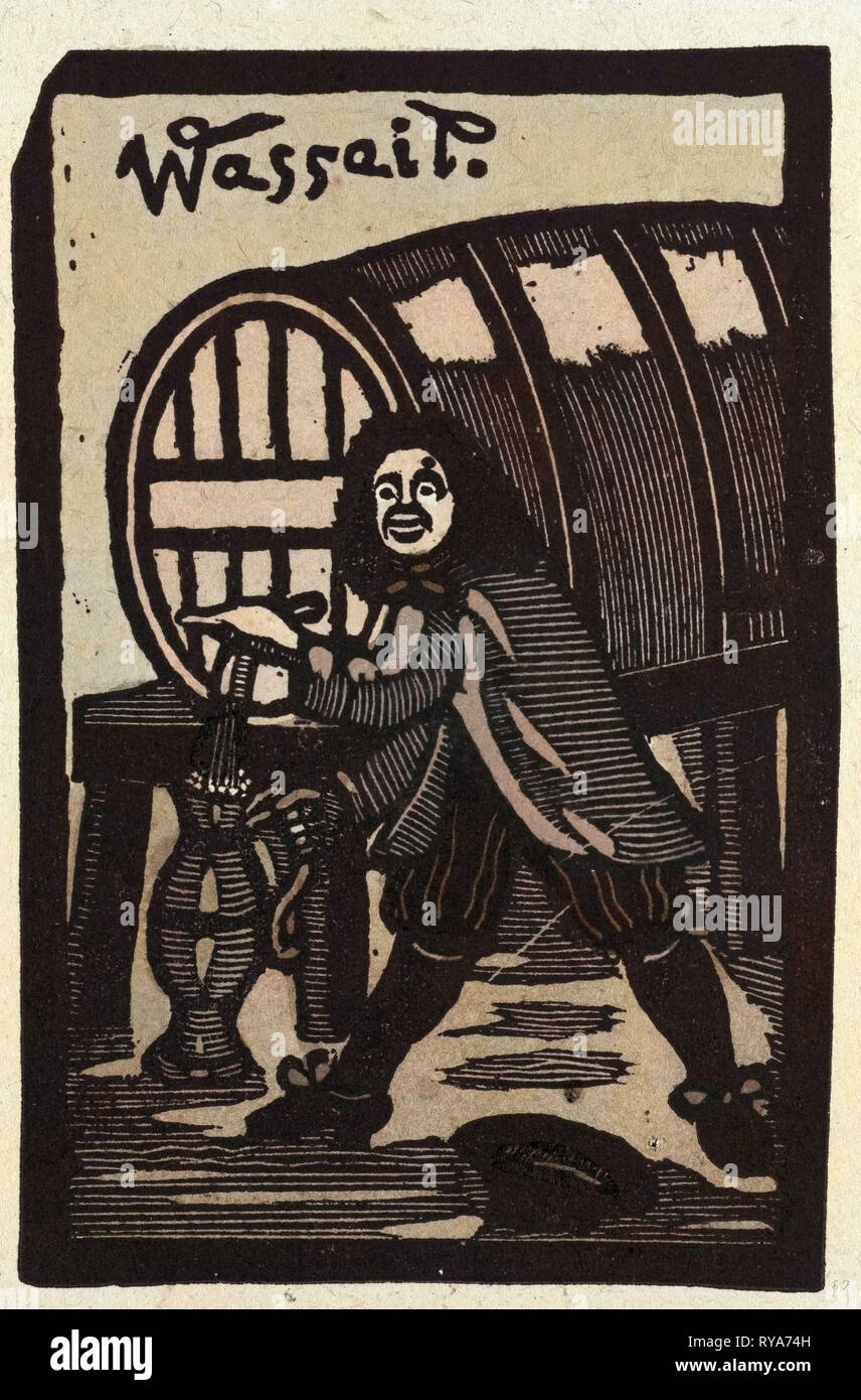 Illustration of English Tales Folk Tales and Ballads. A Man Filling a ...
