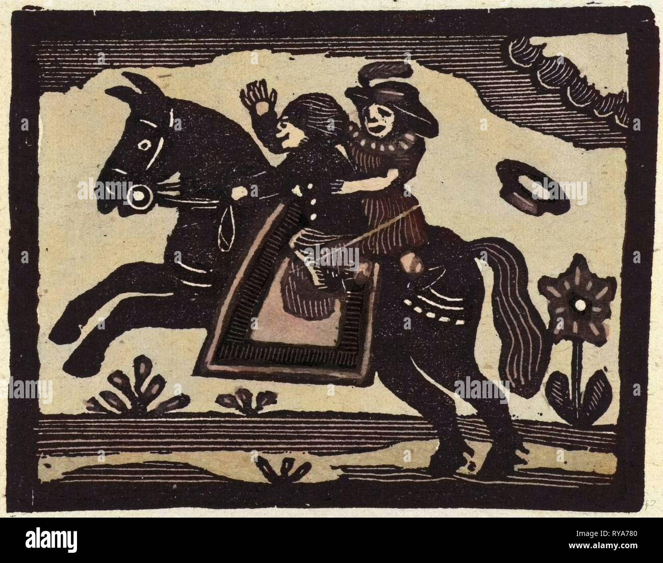 Illustration of English Tales Folk Tales and Ballads. Two Children on a ...