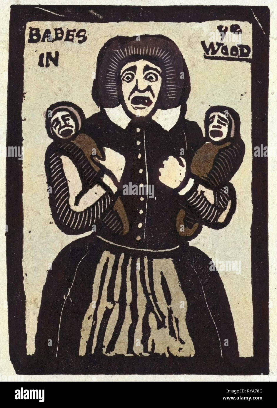 Illustration of English Tales Folk Tales and Ballads. A Woman Holding ...