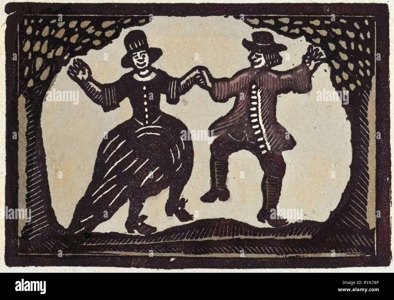 Illustration of English Tales Folk Tales and Ballads. A Woman and a Man ...