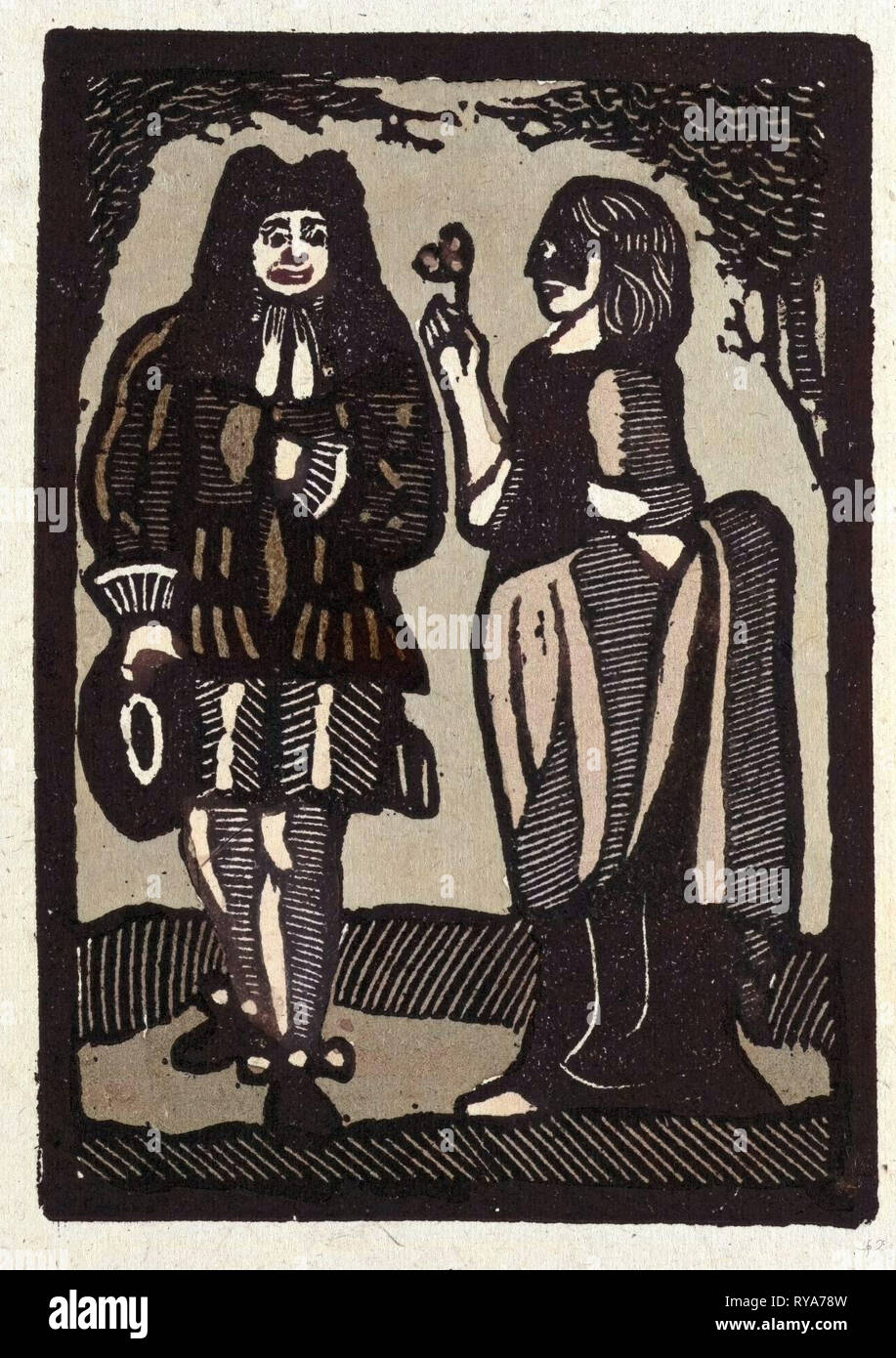 Illustration of English Tales Folk Tales and Ballads. A Woman Giving a ...