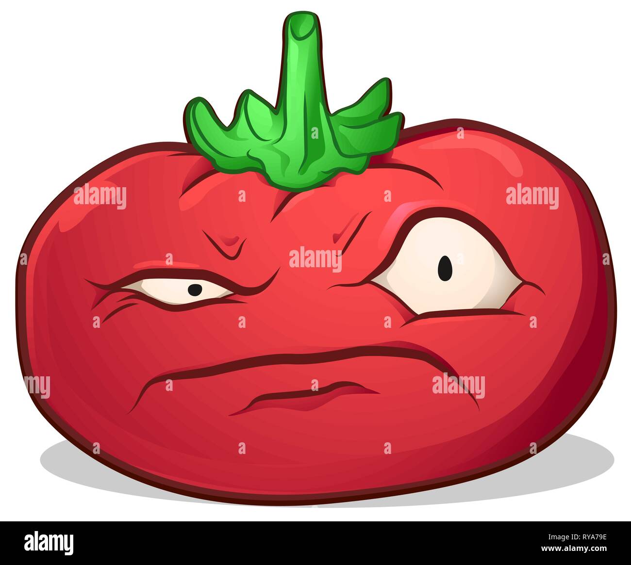 Grumpy expression Stock Vector Images - Alamy