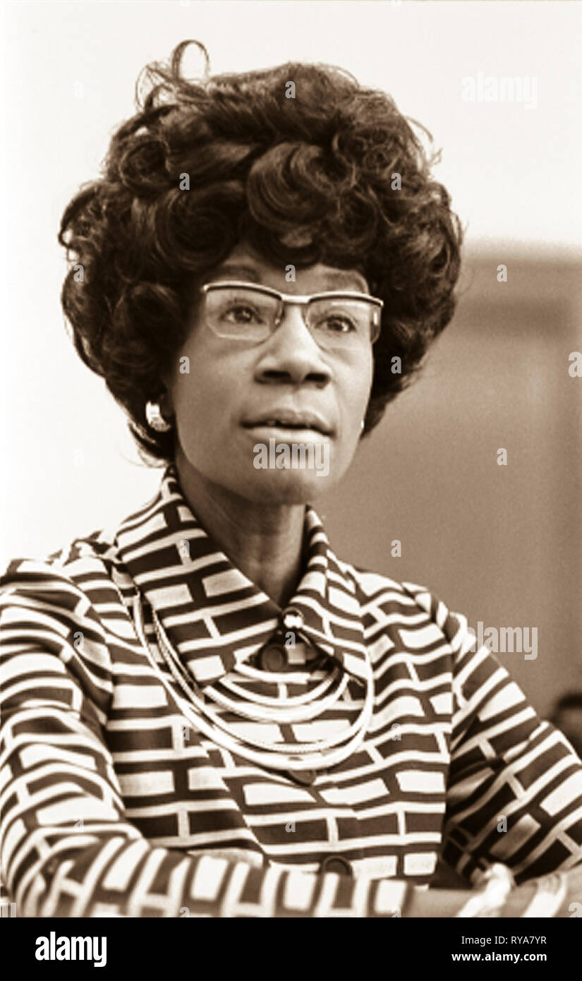 Congresswoman Shirley Chisholm ( 1924-2005 ) announcing her candidacy ...