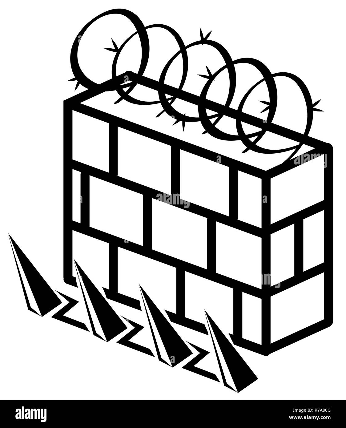 Perimeter defense Stock Vector Images - Alamy