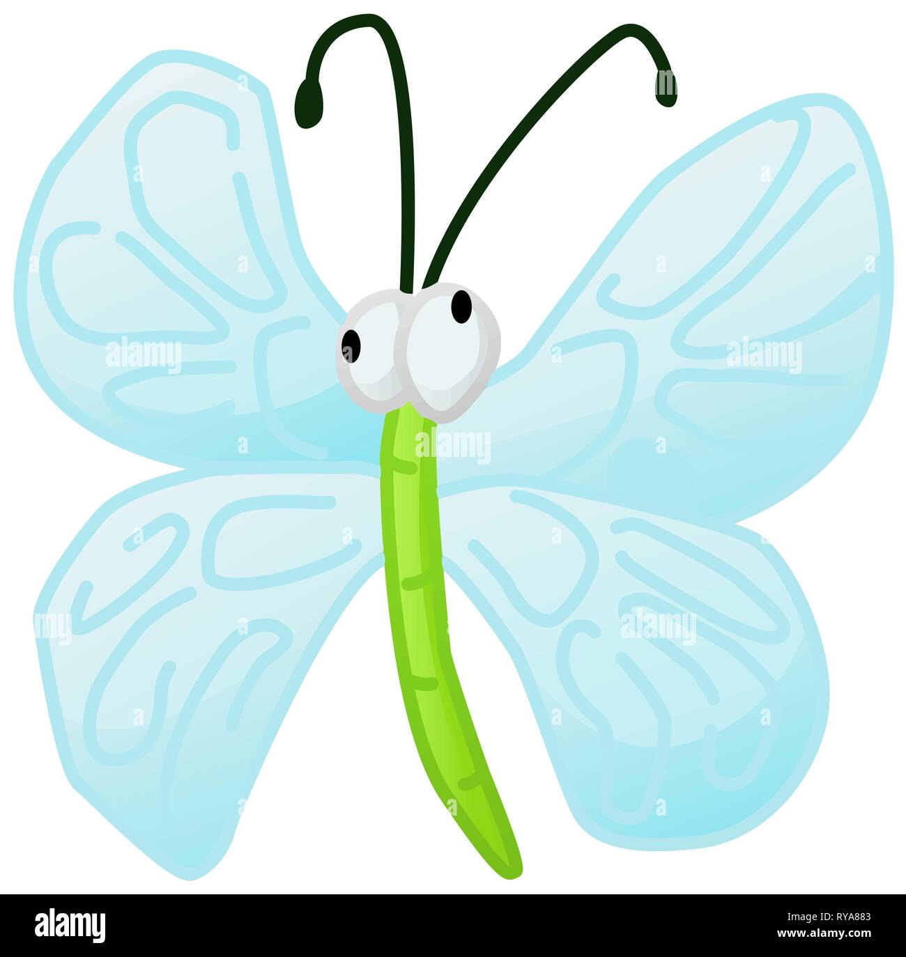 Winged insect flying insect Stock Vector Images - Alamy
