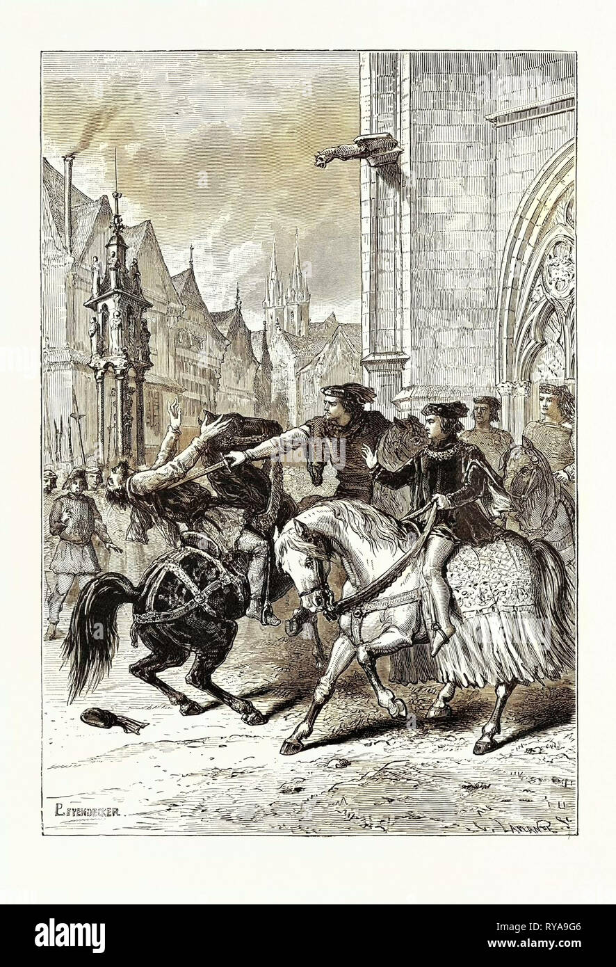 The Death of Wat Tyler Stock Photo - Alamy