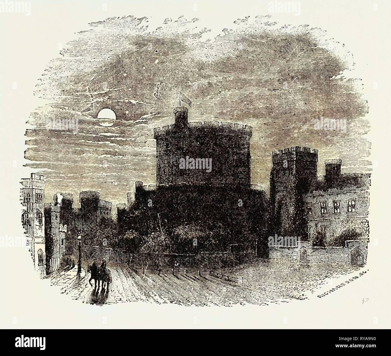 The Round Tower Windsor Castle Stock Photo - Alamy