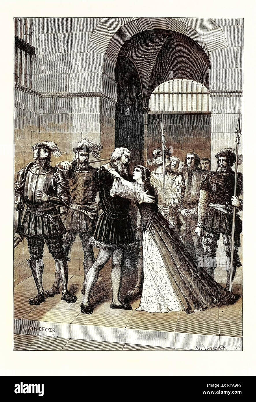 Margaret Roper Meets Her Father after His Condemnation Stock Photo - Alamy