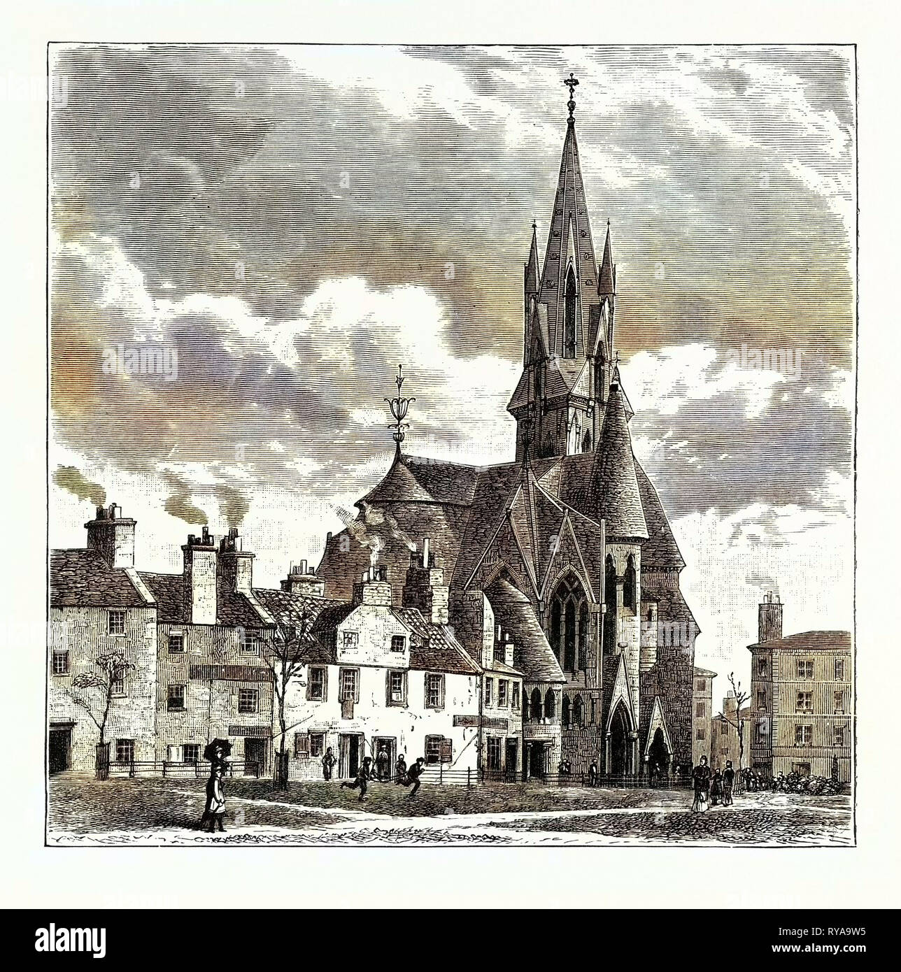 Edinburgh: Wright's Houses and the Barclay Church from Bruntsfield ...