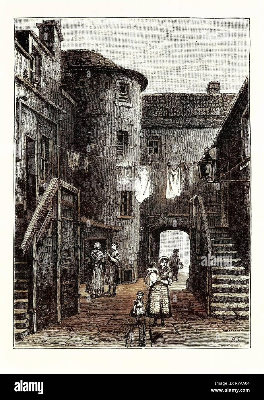 Victorian edinburgh street hi-res stock photography and images - Alamy