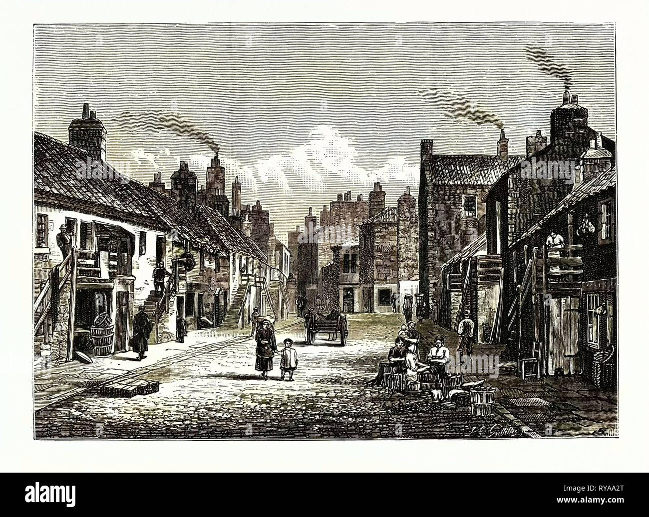 Victorian edinburgh street hi-res stock photography and images - Alamy