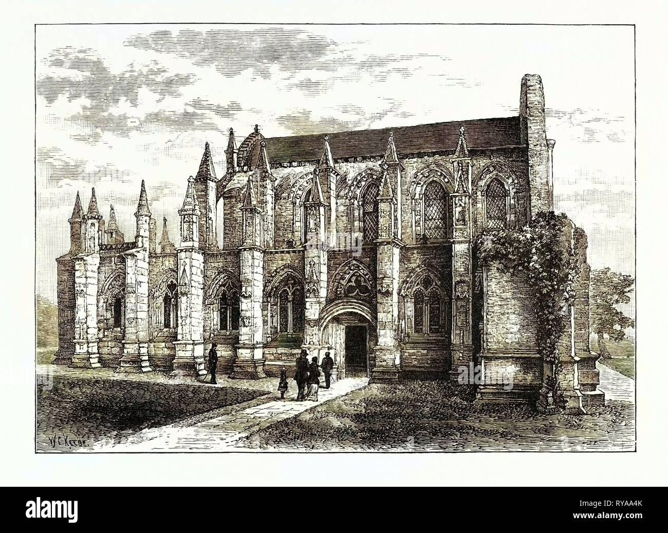 Edinburgh: Roslin Chapel: North Front Stock Photo - Alamy