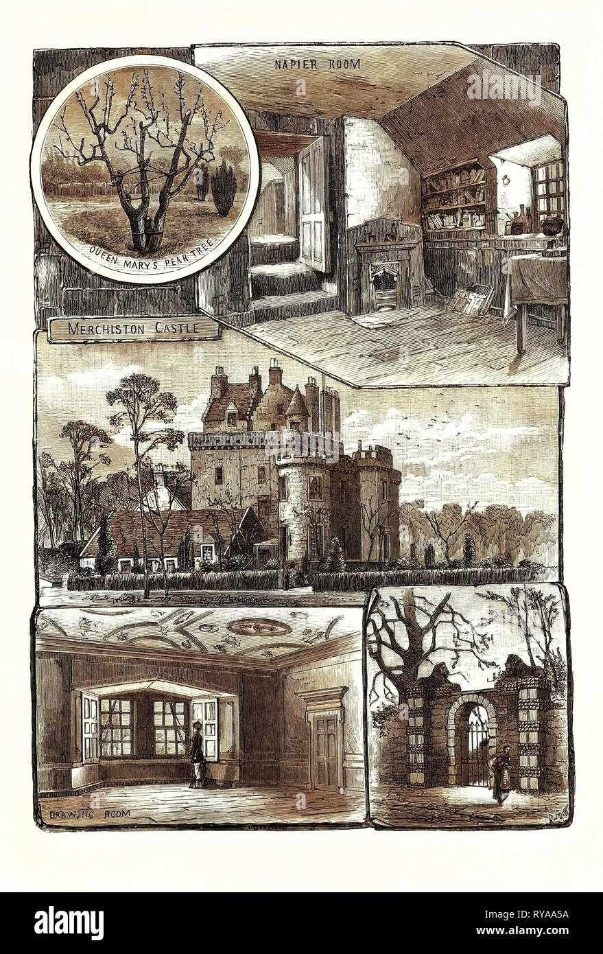 Edinburgh: Merchiston Castle Stock Photo - Alamy