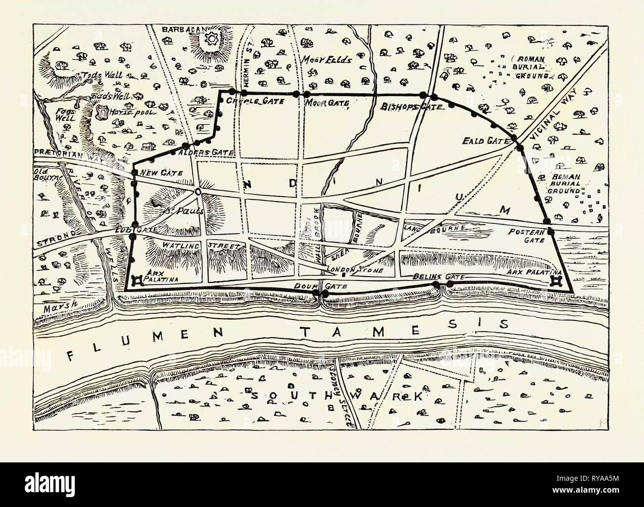 Roman london hi-res stock photography and images - Alamy