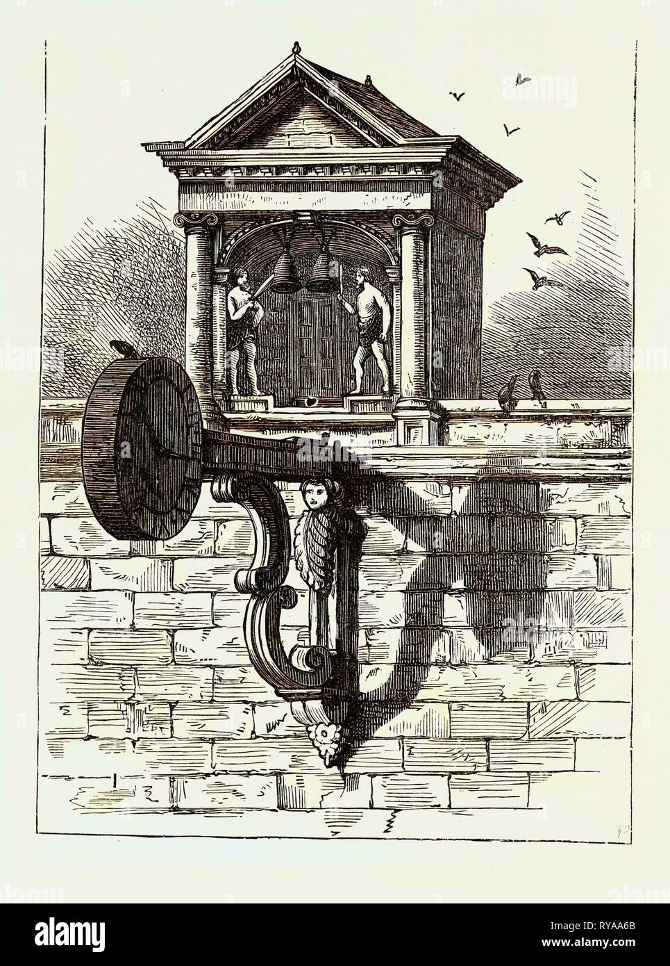 St. Dunstan's Clock London Stock Photo - Alamy