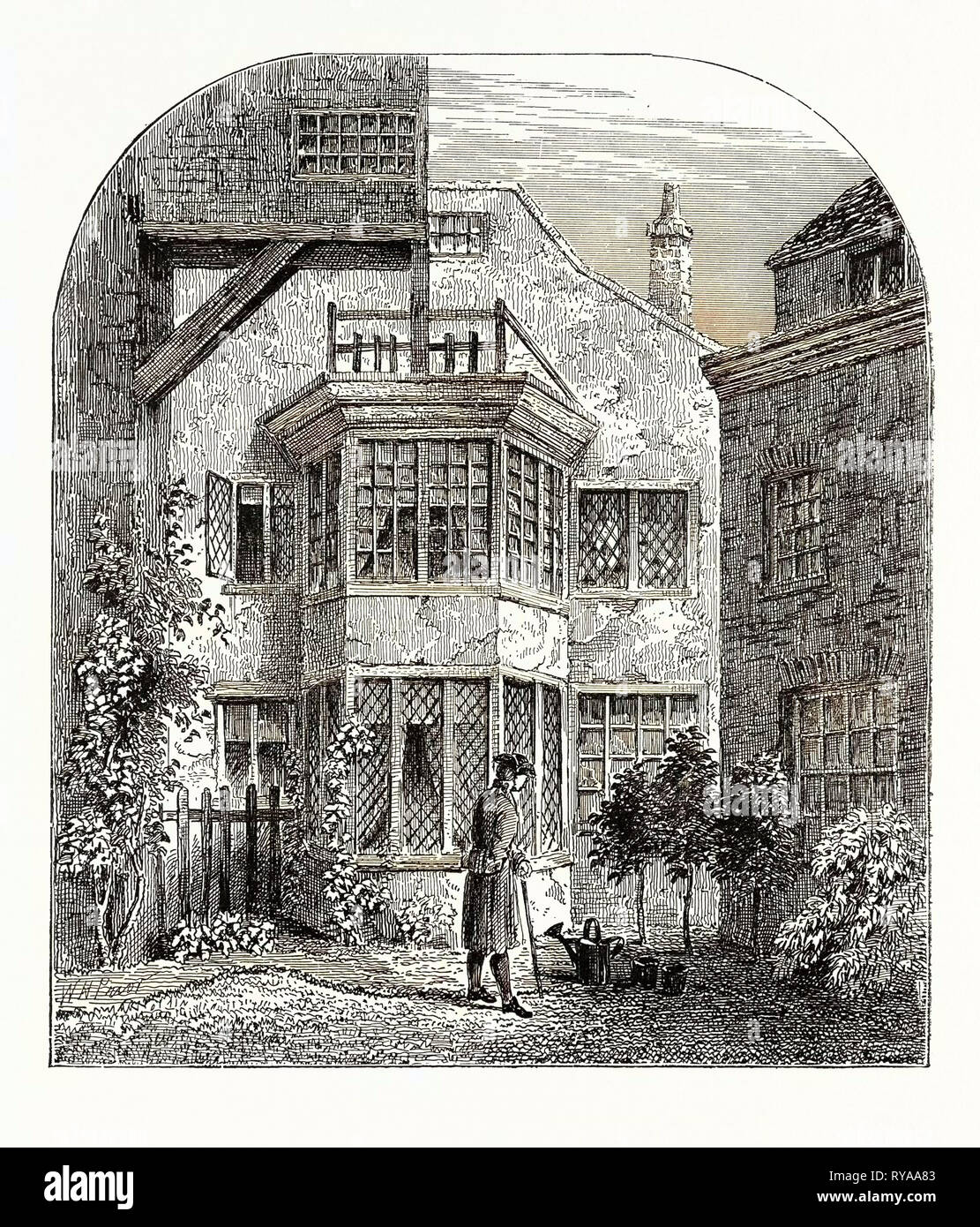 Bangor House 1818 London Stock Photo - Alamy