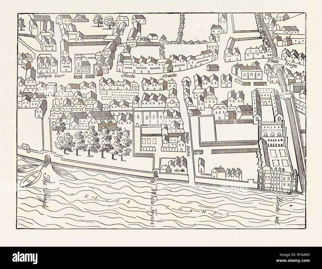 Temple london plan hi-res stock photography and images - Alamy