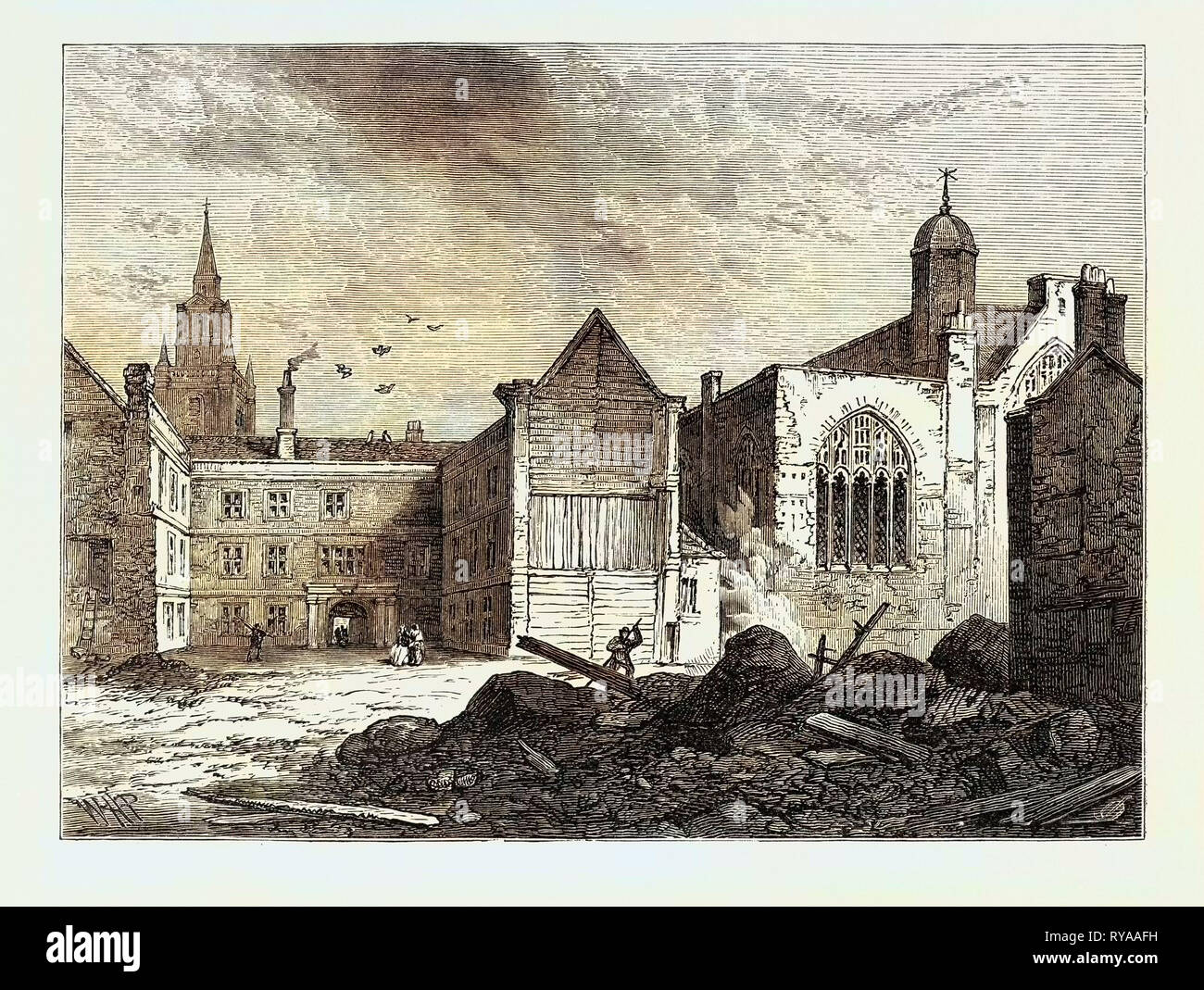 Blackwell Hall in 1812 London Stock Photo - Alamy