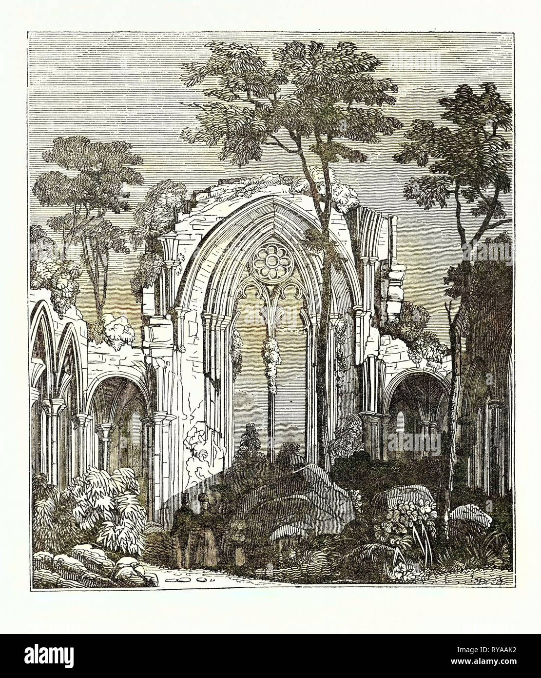 Ruins of Netley Abbey Stock Photo - Alamy