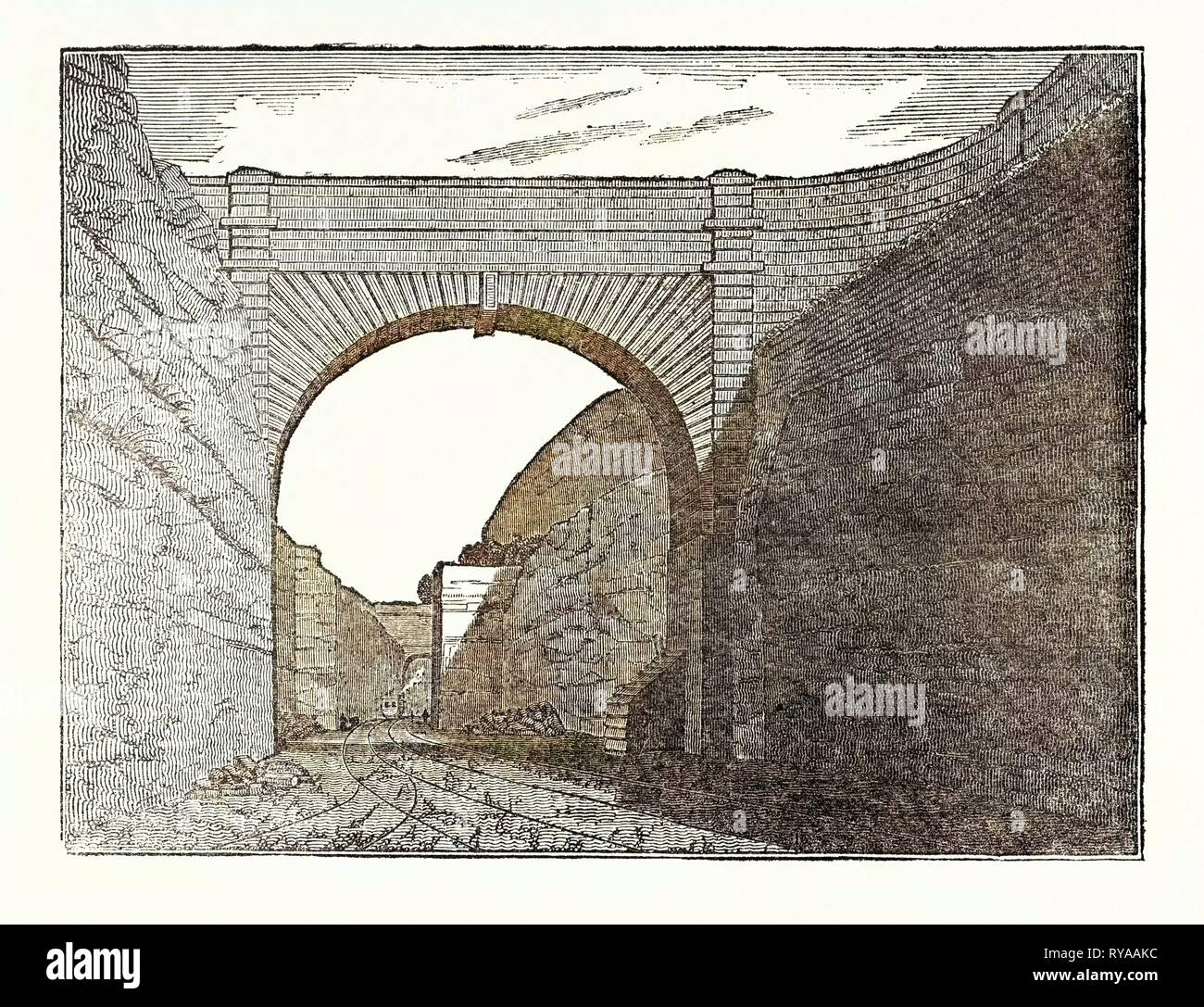 The Manchester and Liverpool Railway: Olive Mount Excavation Stock ...