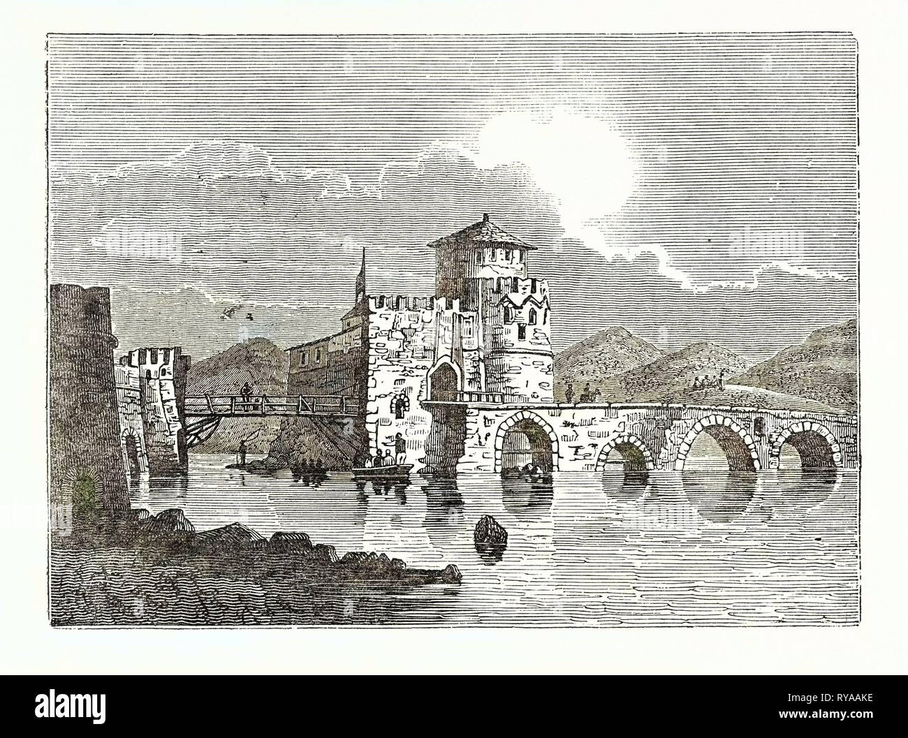 The Channel of the Euri'Pus and the Modern Town of E'Gripos: The Bridge ...