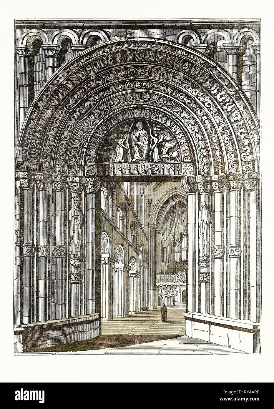 Interior of rochester cathedral hi-res stock photography and images - Alamy