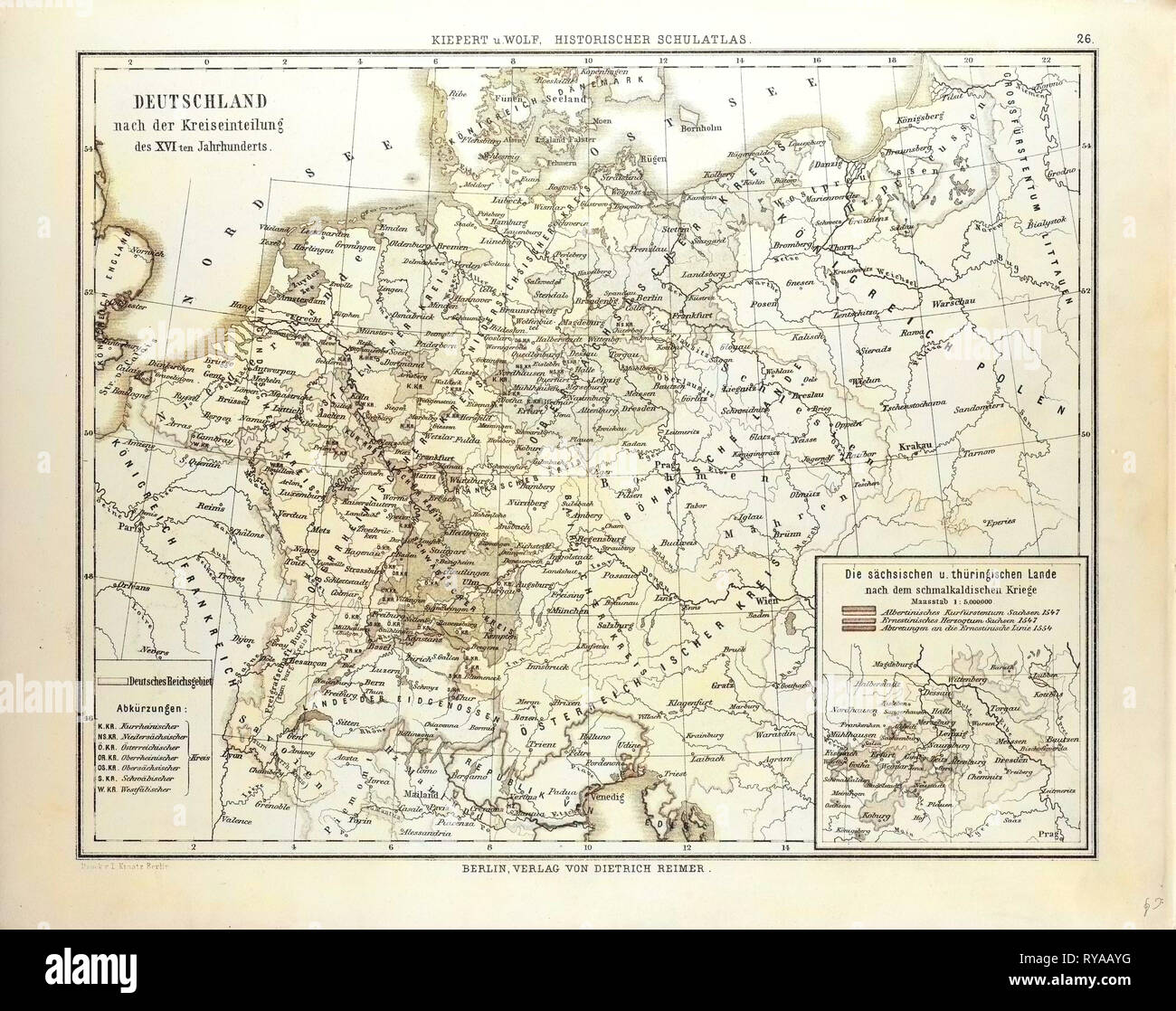 Map germany 16th century hi-res stock photography and images - Alamy
