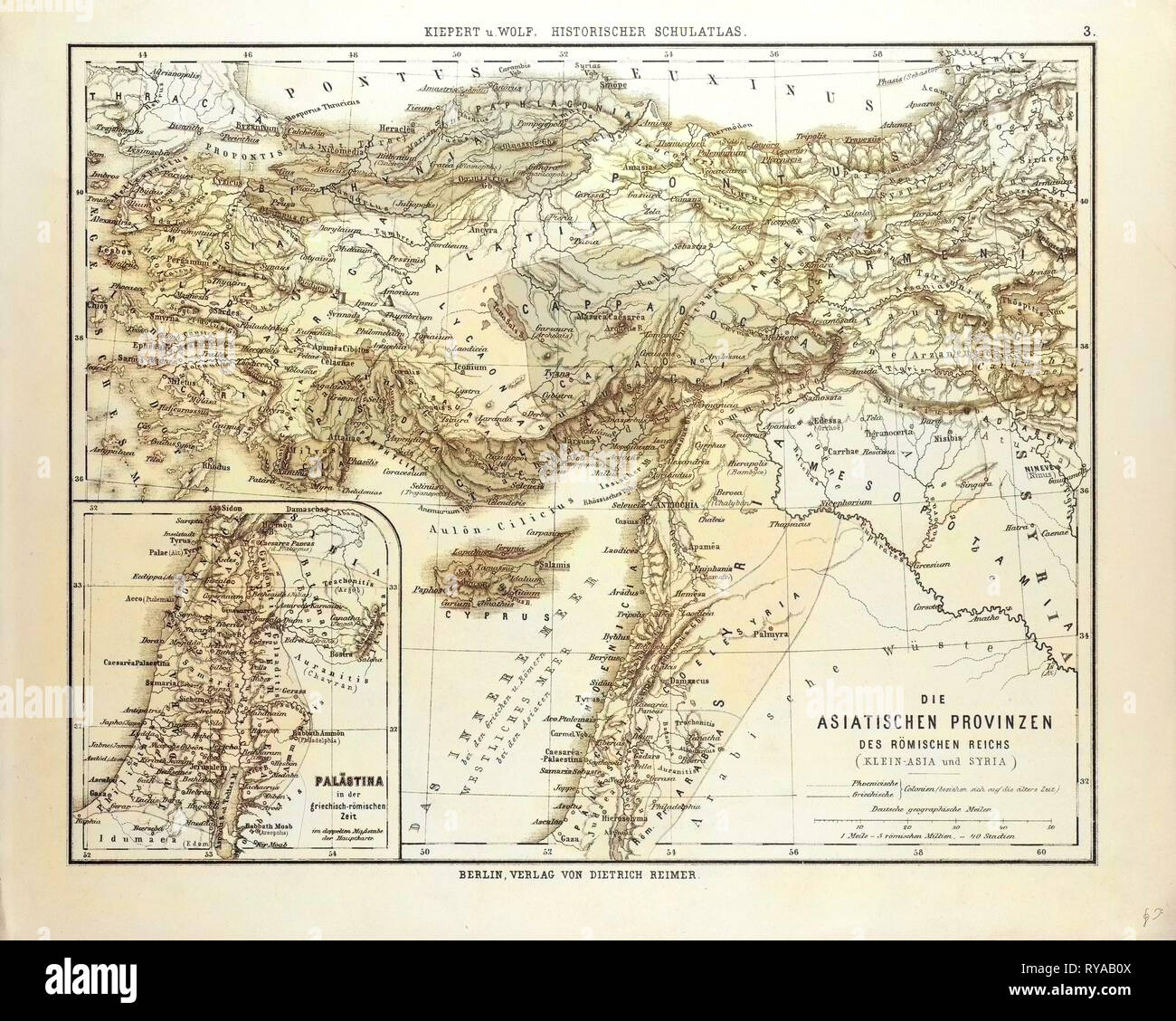 Map of the Asian Provinces of the Roman Empire (Small Asia and Syria ...