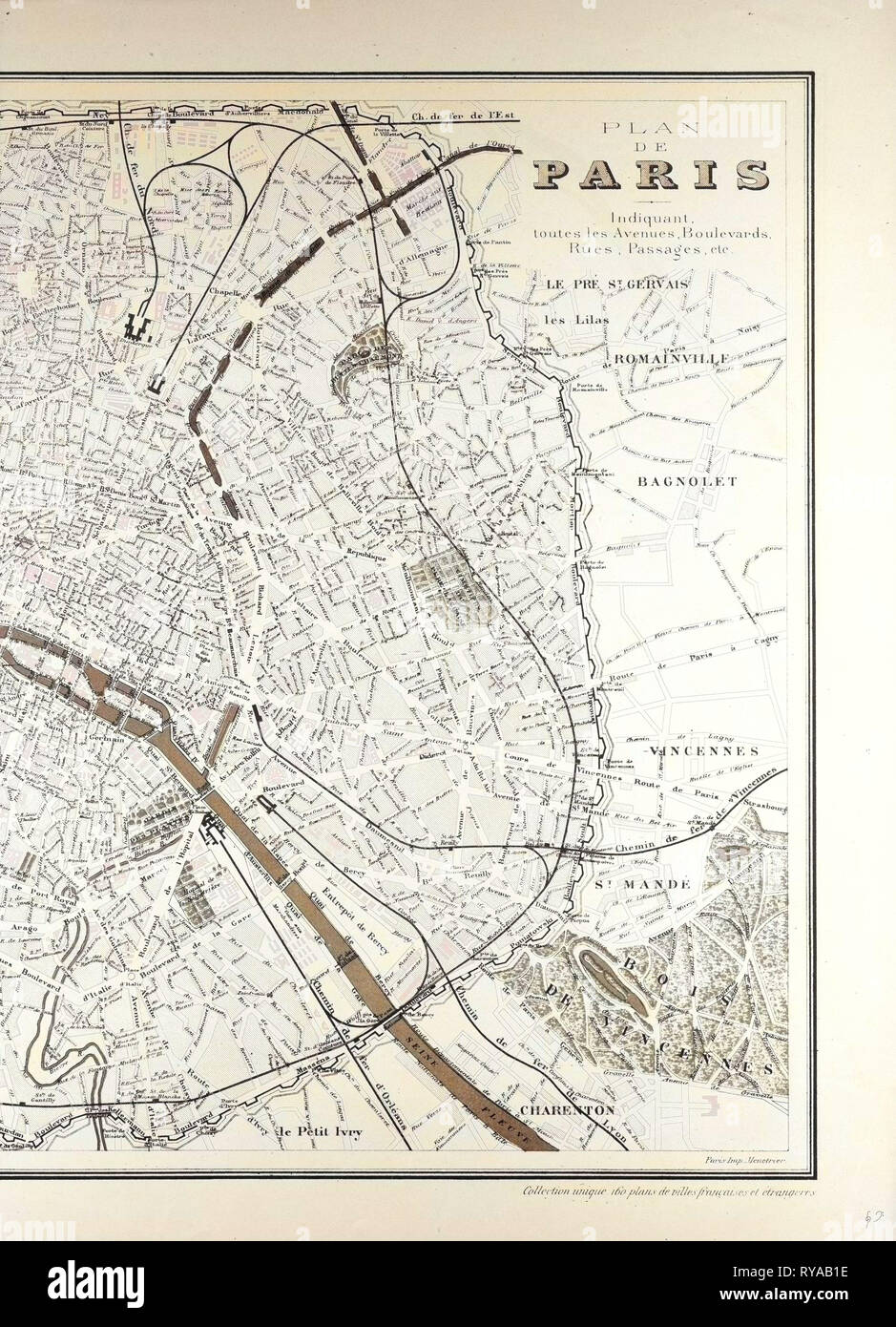 Map of Paris Stock Photo - Alamy