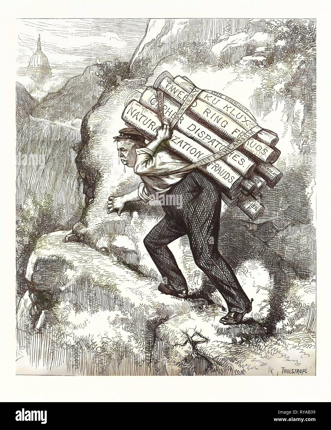 Up-Hill Work, US, USA Stock Photo - Alamy