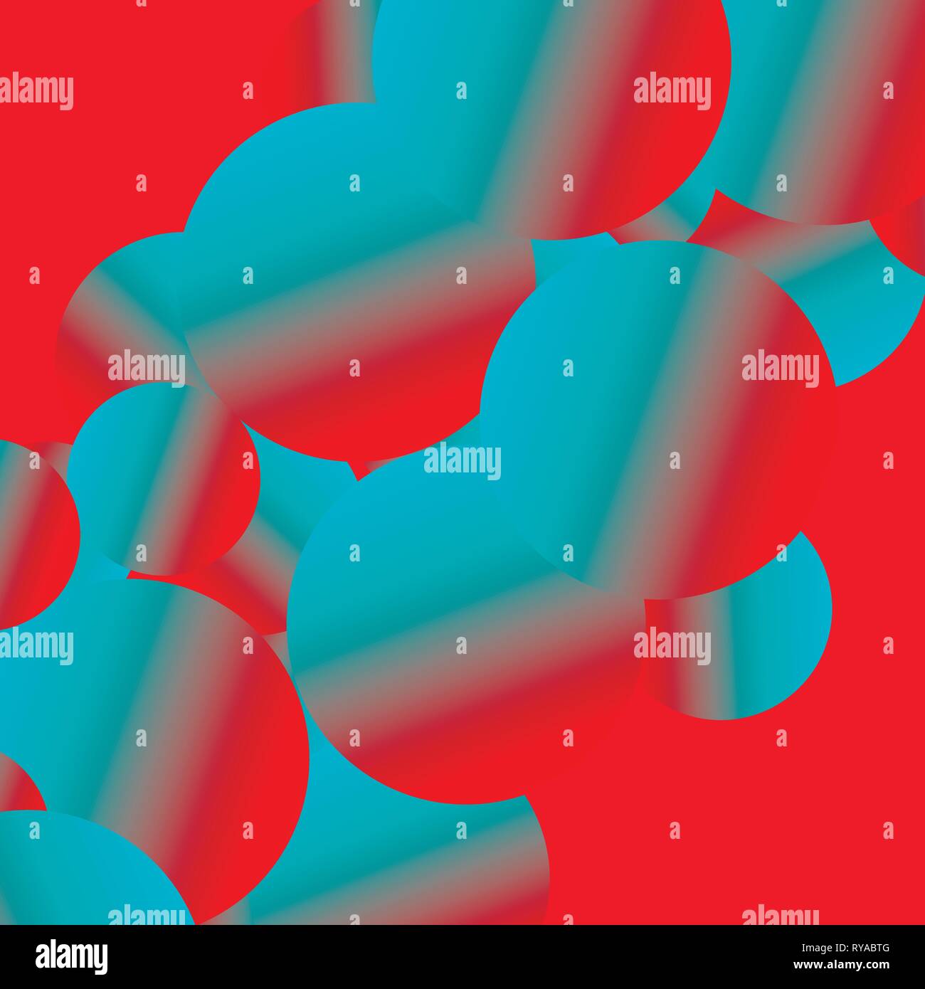 Modern style abstract vector with spheres in acidic colors and ...