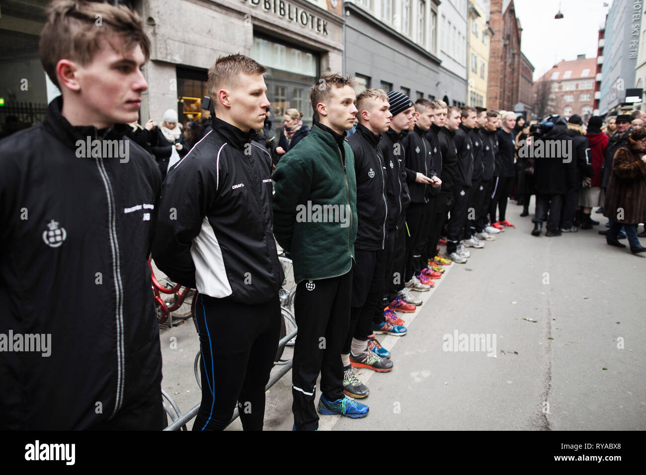 Denmark, Copenhagen - February 16, 2015. Soldiers from The Royal Life ...