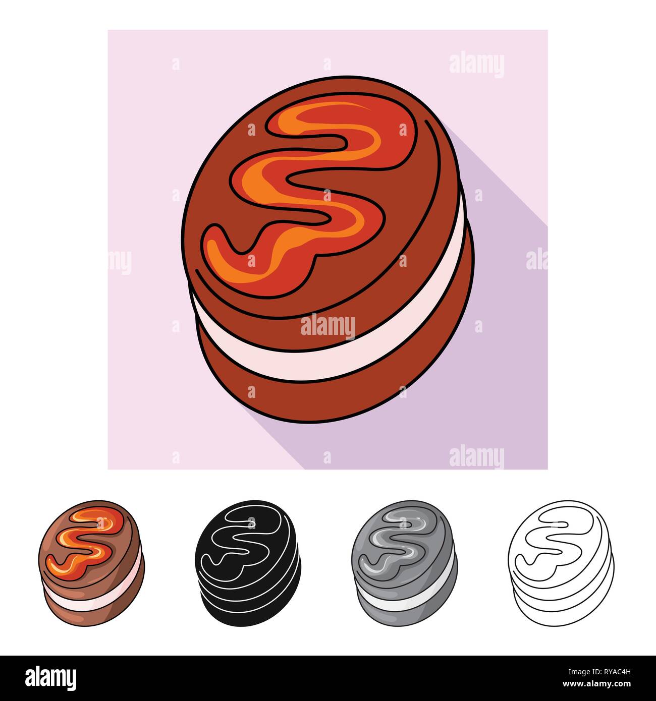 Vector design of confectionery and culinary symbol. Set of ...