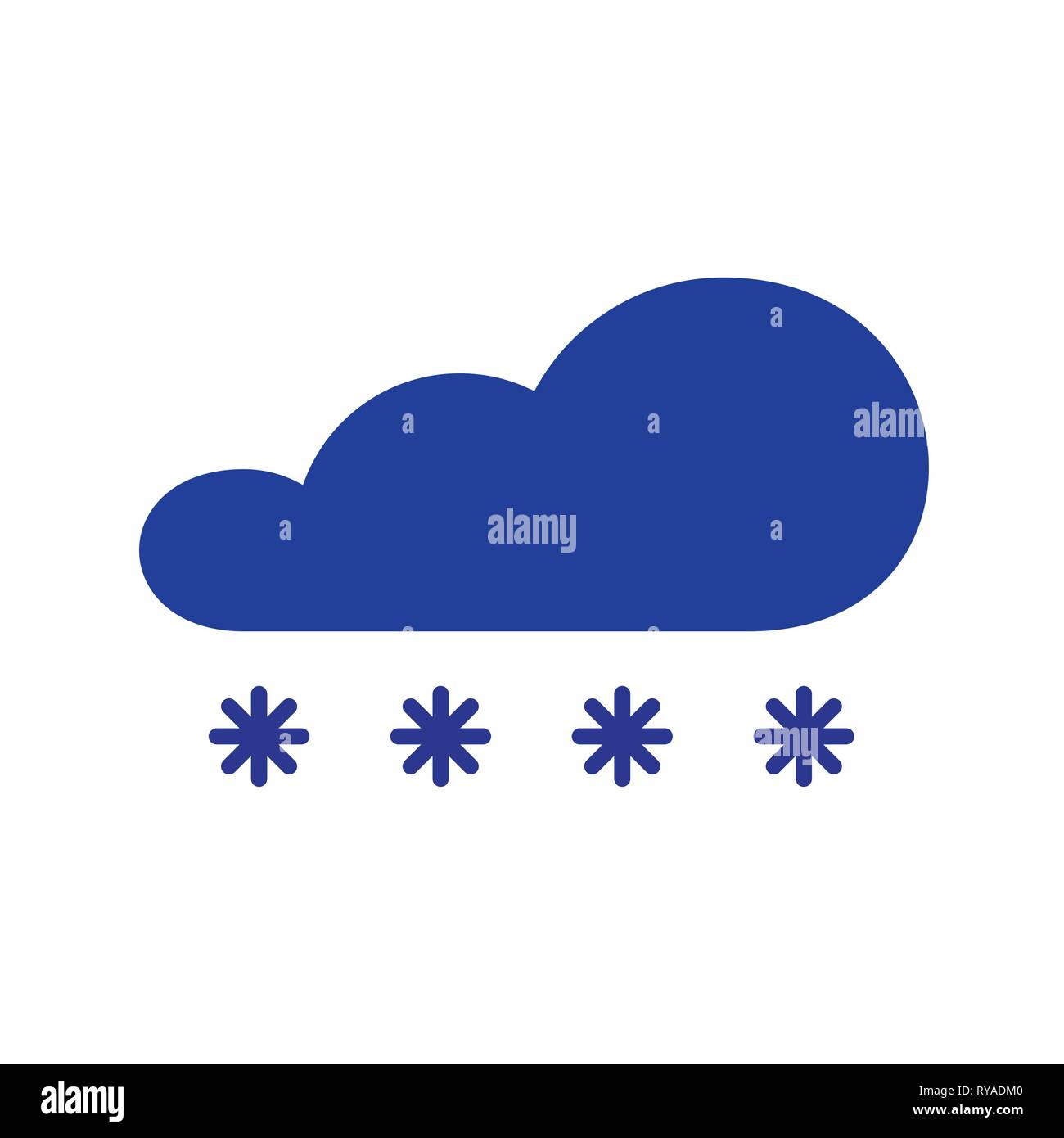 Snow Cloud Symbol High Resolution Stock Photography and Images - Alamy