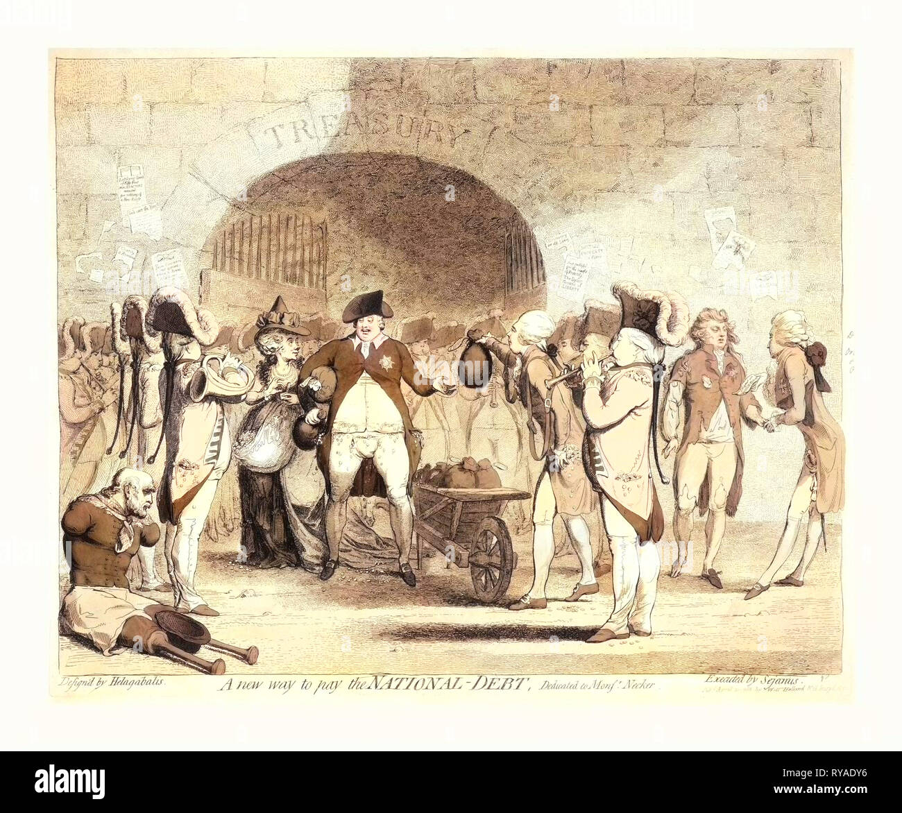 King george iii cartoon hi-res stock photography and images - Alamy