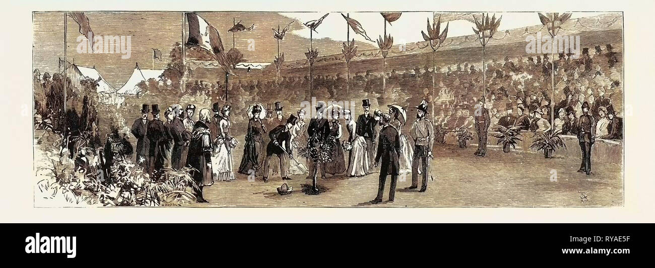 Prince Albert Victor Planting a Tree in the Cleethorpes Cliff Gardens ...