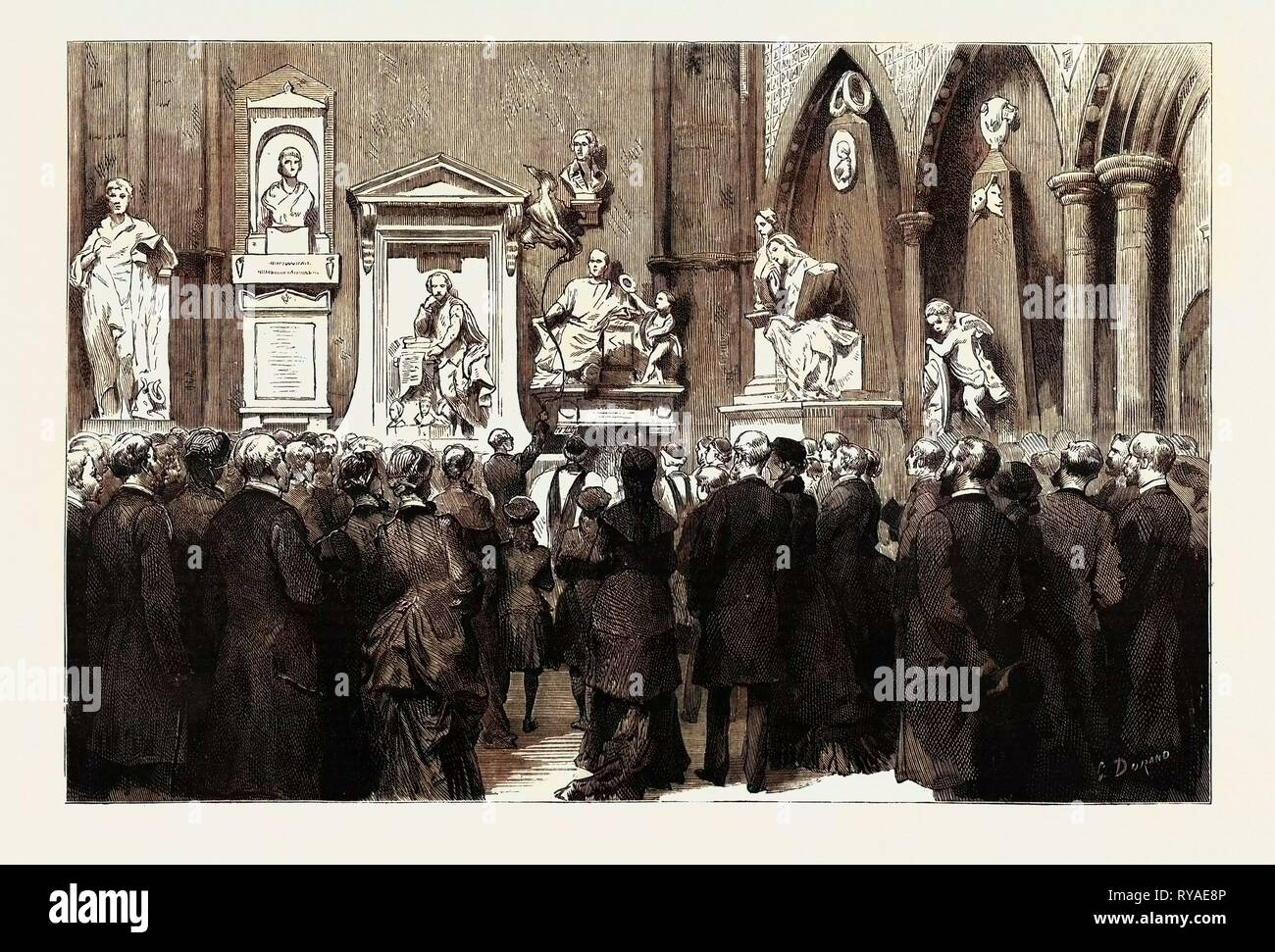 Lord Rosebery Unveiling the Memorial Bust of Robert Burns in ...