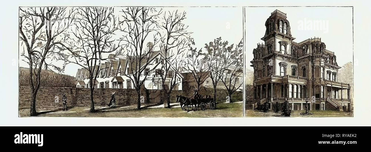 Salt Lake City, Utah, USA: Some of Brigham Young's Houses (Left ...